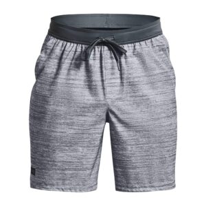 under armour men's shorebreak 2-in-1 boardshorts, mod gray fade heather (011)/mod gray, large