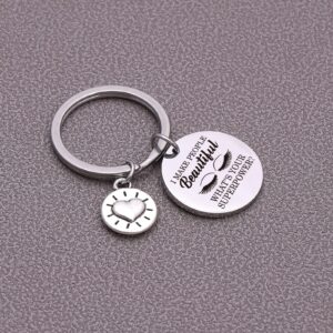 Nothers ASANHAO Beautician Gift Beauty Salon Jewelry Beautician Appreciation Gift Eyelash Keychain makeup Artists Jewelry Lash Girl Gift Beautician Keychain