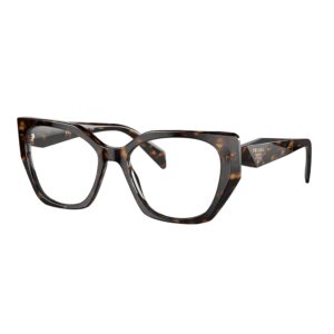 prada pr 18wv 2au1o1 tortoise plastic fashion eyeglasses 52mm