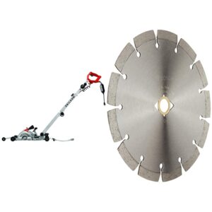 skil 7" walk behind worm drive skilsaw for concrete - spt79a-10 & bosch db741c 7-inch premium segmented diamond blade