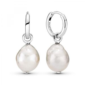 pandora freshwater cultured baroque pearl earrings, 925 sterling silver - 299426c01