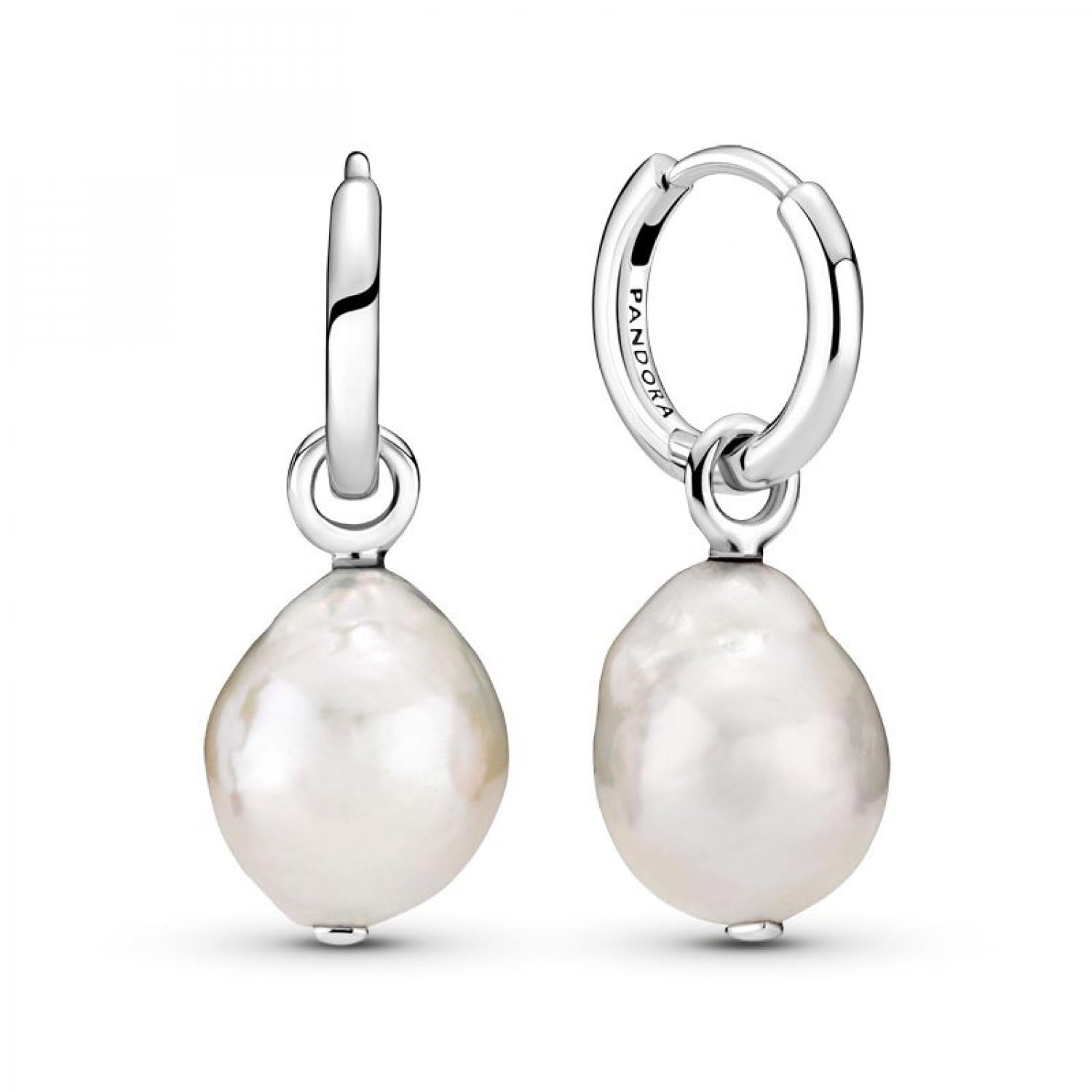 PANDORA Freshwater Cultured Baroque Pearl Earrings, 925 Sterling Silver - 299426C01