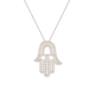 blbljery evil eye hamsa necklace for women hamsa hand necklace good luck charm fatima 14k gold hamsa hand pendan