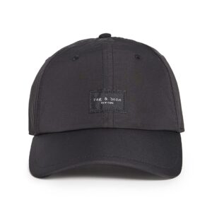 rag & bone Women's Addison Baseball Cap, Black, One Size