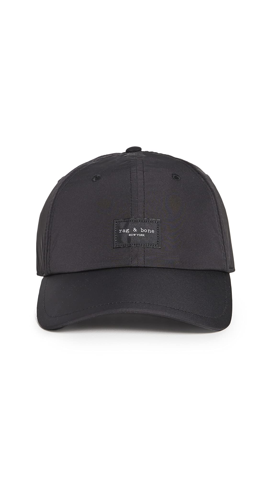 rag & bone Women's Addison Baseball Cap, Black, One Size