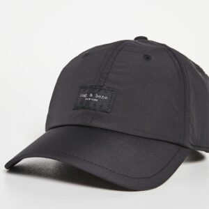 rag & bone Women's Addison Baseball Cap, Black, One Size