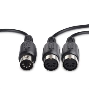 Cable Matters 5-PIN DIN MIDI Splitter Cable (Dual MIDI Cable) - 0.5 Meters / 1.6 Feet