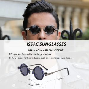 Technigadgets Isaac Steampunk Sunglasses (Demi/Gray)