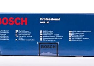 Bosch Professional Stud Finder GMS 120 (Drill Hole Marker, max. Detection Depth Wood/Magnetic Metal/Non-Magnetic Metal/Live Cable: 38/120/80/50 mm, in Cardboard Box) - Amazon Exclusive Set