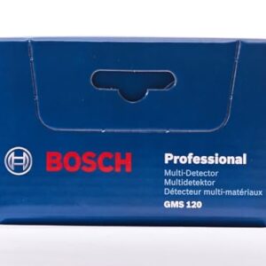 Bosch Professional Stud Finder GMS 120 (Drill Hole Marker, max. Detection Depth Wood/Magnetic Metal/Non-Magnetic Metal/Live Cable: 38/120/80/50 mm, in Cardboard Box) - Amazon Exclusive Set