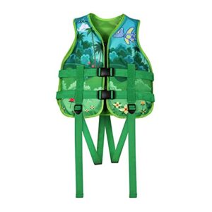 Children's Swimming, Auxiliary Float Suit Buoyancy Vest, Boys and Girls Fishing Vest (Pink Unicorn)