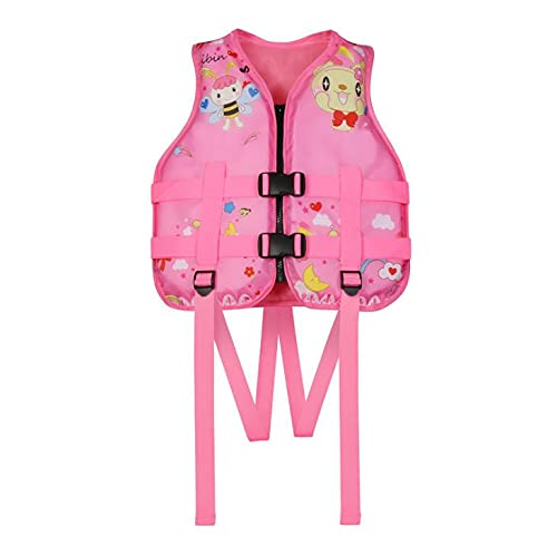 Children's Swimming, Auxiliary Float Suit Buoyancy Vest, Boys and Girls Fishing Vest (Pink Unicorn)