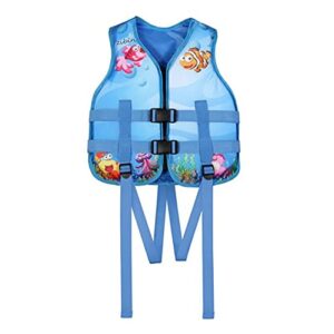 Children's Swimming, Auxiliary Float Suit Buoyancy Vest, Boys and Girls Fishing Vest (Pink Unicorn)