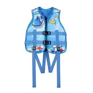 Children's Swimming, Auxiliary Float Suit Buoyancy Vest, Boys and Girls Fishing Vest (Pink Unicorn)