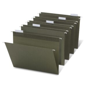 office depot® brand hanging folders, 1/5 cut, letter size, 100% recycled, green, pack of 50