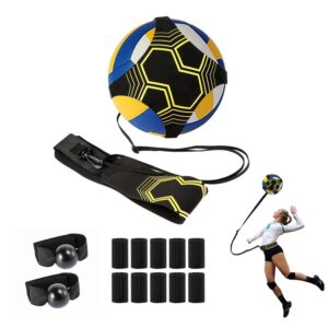 laiiqi solo volleyball training equipment,volleyball training belt for volleyball individual practices serving, spiking and arm swings,perfect for beginners practicing assist set