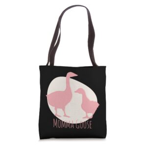 momma goose - proud mother mom tote bag