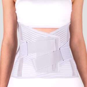 wehr lumbocare high lumbar support lower back brace – lumbosacral support brace with soft splints – premium skin friendly elastic material – ideal for back pain, lumbago, posture alignment (large)