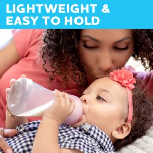 Chicco Duo 5oz. Hybrid Baby Bottle with Invinci-Glass Inside and Plastic Outside | Dishwasher, Bottle Warmer, and Electric Sterilizer Safe | Intui-Latch Nipple | Clear/Grey, 2pk