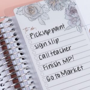 Snap-in to-Do List Dashboard in Flora, Double-Sided, Wet-Erase Dashboard You can Snap Into Your Coiled Planner or Binder, Tackle to-Dos and Track Tasks in Style by Erin Condren