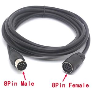 PIIHUSW 8 Pin Din Speaker Cable Extension for Bang, Olufsen B&O, BeoLab, POWERLINK mk2 (1.5 Meter) (3 meter)