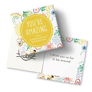 Compendium ThoughtFulls for Kids – 3 Pack of You're Amazing, I Love You, Dream Big – 90 Pop-Open Cards to Share with Kids, Each with a Different Inspiring Message Inside