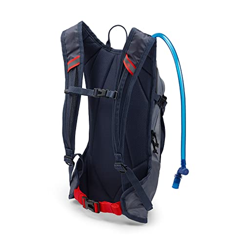 High Sierra Hydrahike 2.0 Hydration Backpack with 2L Reservoir, for Hiking, Biking, Camping, Traveling, Grey Blue, 8L