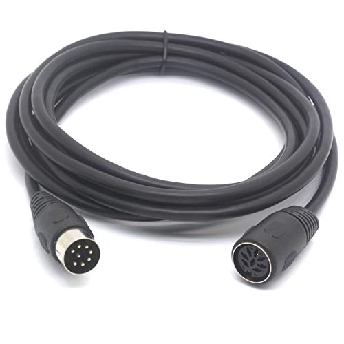 PIIHUSW 8 Pin Din Speaker Cable Extension for Bang, Olufsen B&O, BeoLab, POWERLINK mk2 (1.5 Meter) (3 meter)