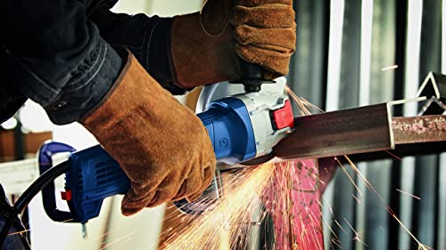 Bosch GWX13-50VSP 5 In. X-LOCK Variable-Speed Angle Grinder with Paddle Switch with Bosch DBX541P 5 In. X-LOCK Premium Segmented Diamond Blade Premium