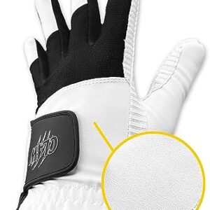 CaddyDaddy Claw MAX Golf Gloves for Men | Flex-Mesh Design | Traditional Fit Feels Like Leather | Lasts 3-5 Times Longer Than Leather | Silicone-Web Coating for Maximum Grip | Washable | LH-XL