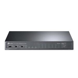 tp-link tl-sl1311mp 8 port 10/100mbps fast ethernet poe switch 8 poe+ ports 124w, w/ 2 uplink gigabit ports + 1 sfp port poe recovery extend & isolation mode