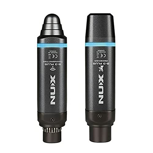 NUX B-3 Plus Wireless Microphone System for XLR dynamic microphone, Snap-On Camera/Cellphone/PA/Mixer/Amp/Audio Interface