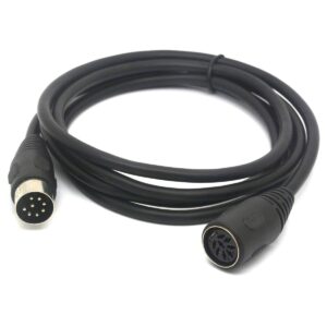 piihusw 8 pin din speaker cable extension for bang, olufsen b&o, beolab, powerlink mk2 (1.5 meter) (1.5 meter)