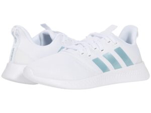 adidas women's puremotion running sneaker, white/vision met/white, 8 m us