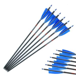 700 Spine Arrow 28 Inch Arrow Target Practice Arrow Hunting Arrow Carbon Arrows Compound Bow Recurve Bow Adult Youth Archery Indoor Outdoor Shooting Field Tip 12pc