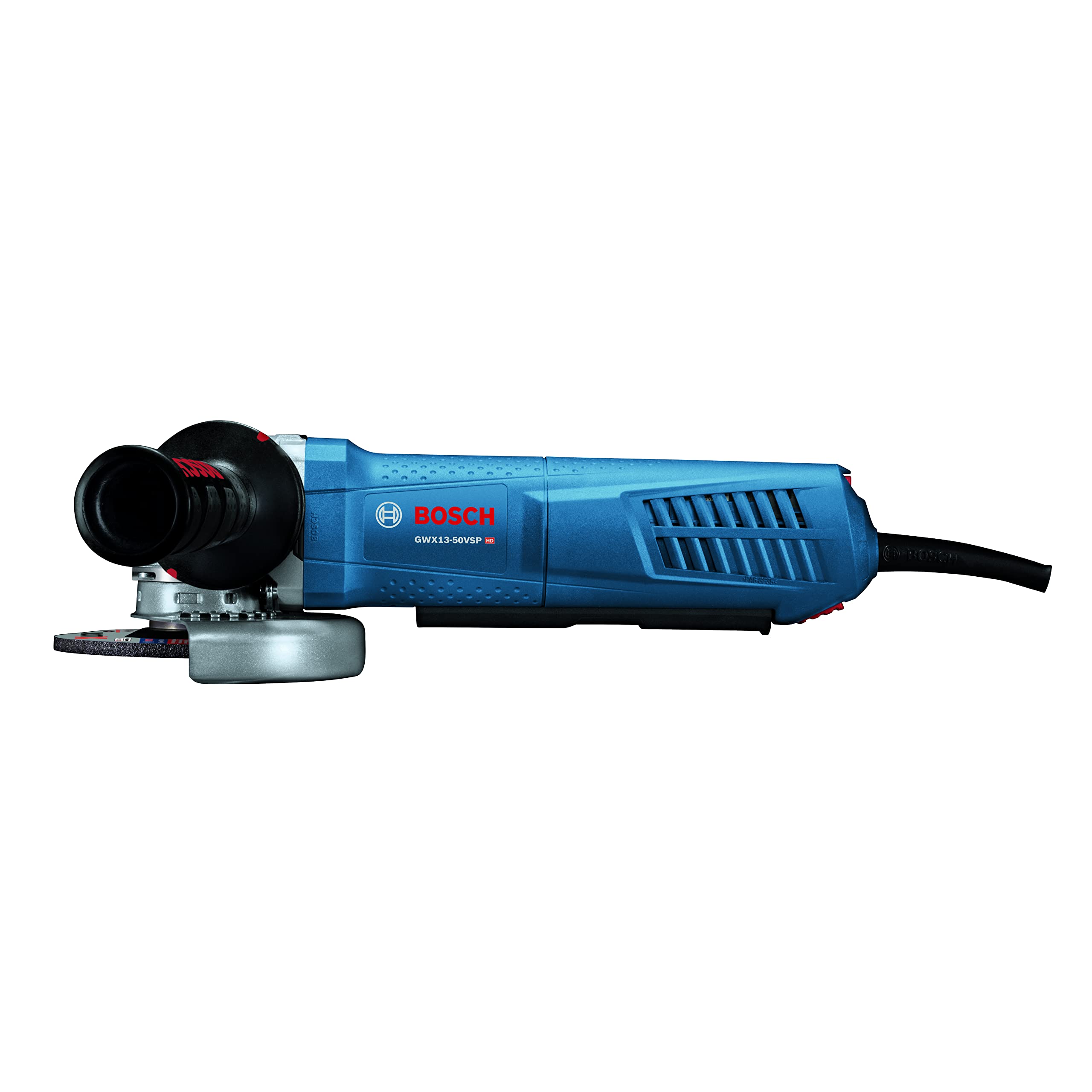 Bosch GWX13-50VSP 5 In. X-LOCK Variable-Speed Angle Grinder with Paddle Switch with TCWX1S500 5 In. x .045 In. X-LOCK Arbor Type 1A (ISO 41) 60 Grit Fast Metal/Stainless Cutting Abrasive Wheel