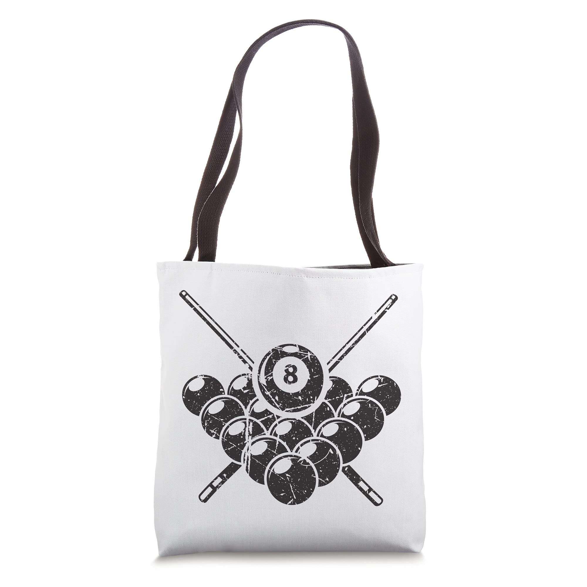 Billiards 8 Ball Pool Rack Snooker Player Funny Billiard Tote Bag