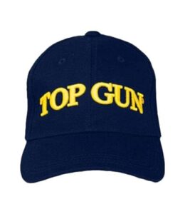 top gun official embroidered logo cap (navy)