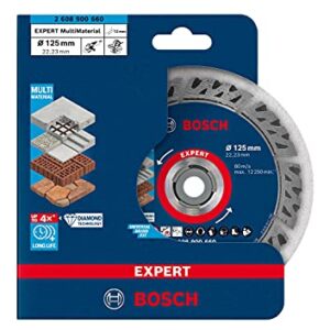 Bosch Professional 1x Expert MultiMaterial Diamond Cutting Disc (Ø 125 mm, Accessories Angle Grinder)