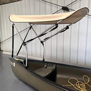 Beige 2' by 6' Canoe/Kayak Sun Shade/Canopy by Cypress Rowe Outfitters