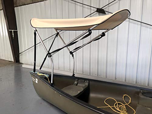 Beige 2' by 6' Canoe/Kayak Sun Shade/Canopy by Cypress Rowe Outfitters