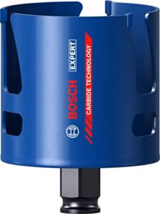 bosch professional 1x expert construction material hole saw (for softwood, Ø 68 mm, accessories rotary impact drill)