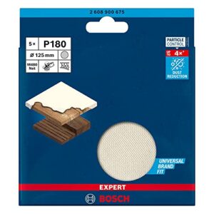 bosch professional 5x expert m480 sanding net (Ø 125 mm, grit 180, accessories random orbital sander)