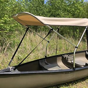 Beige 2' by 6' Canoe/Kayak Sun Shade/Canopy by Cypress Rowe Outfitters