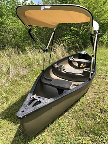 Beige 2' by 6' Canoe/Kayak Sun Shade/Canopy by Cypress Rowe Outfitters