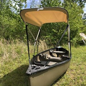 Beige 2' by 6' Canoe/Kayak Sun Shade/Canopy by Cypress Rowe Outfitters