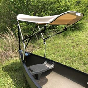 Beige 2' by 6' Canoe/Kayak Sun Shade/Canopy by Cypress Rowe Outfitters