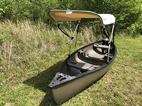 Beige 2' by 6' Canoe/Kayak Sun Shade/Canopy by Cypress Rowe Outfitters