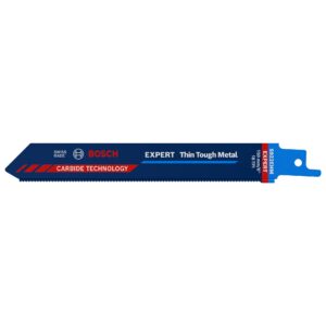 bosch professional 1x expert ‘thin tough metal’ s 922 ehm reciprocating saw blade (for stainless steel sheets, length 150 mm, accessories reciprocating saw)