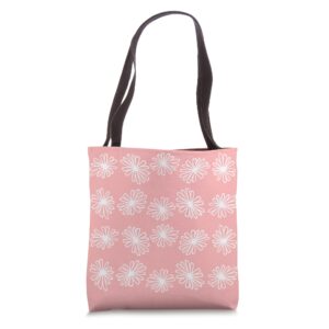 vintage pyrex pink daisy, retro kitchen tote bag